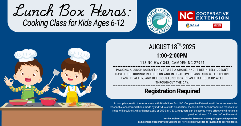 Camden Extension Connections: July 2025 | N.C. Cooperative Extension